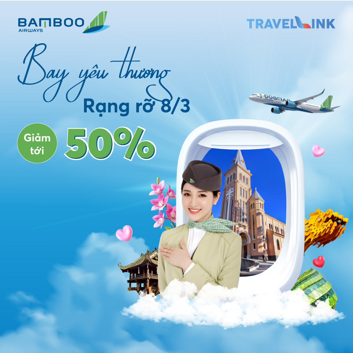 "Bay Yêu Thương – Rạng Rỡ 8/3" cùng Bamboo Airways - 8Trip - Combo du ...